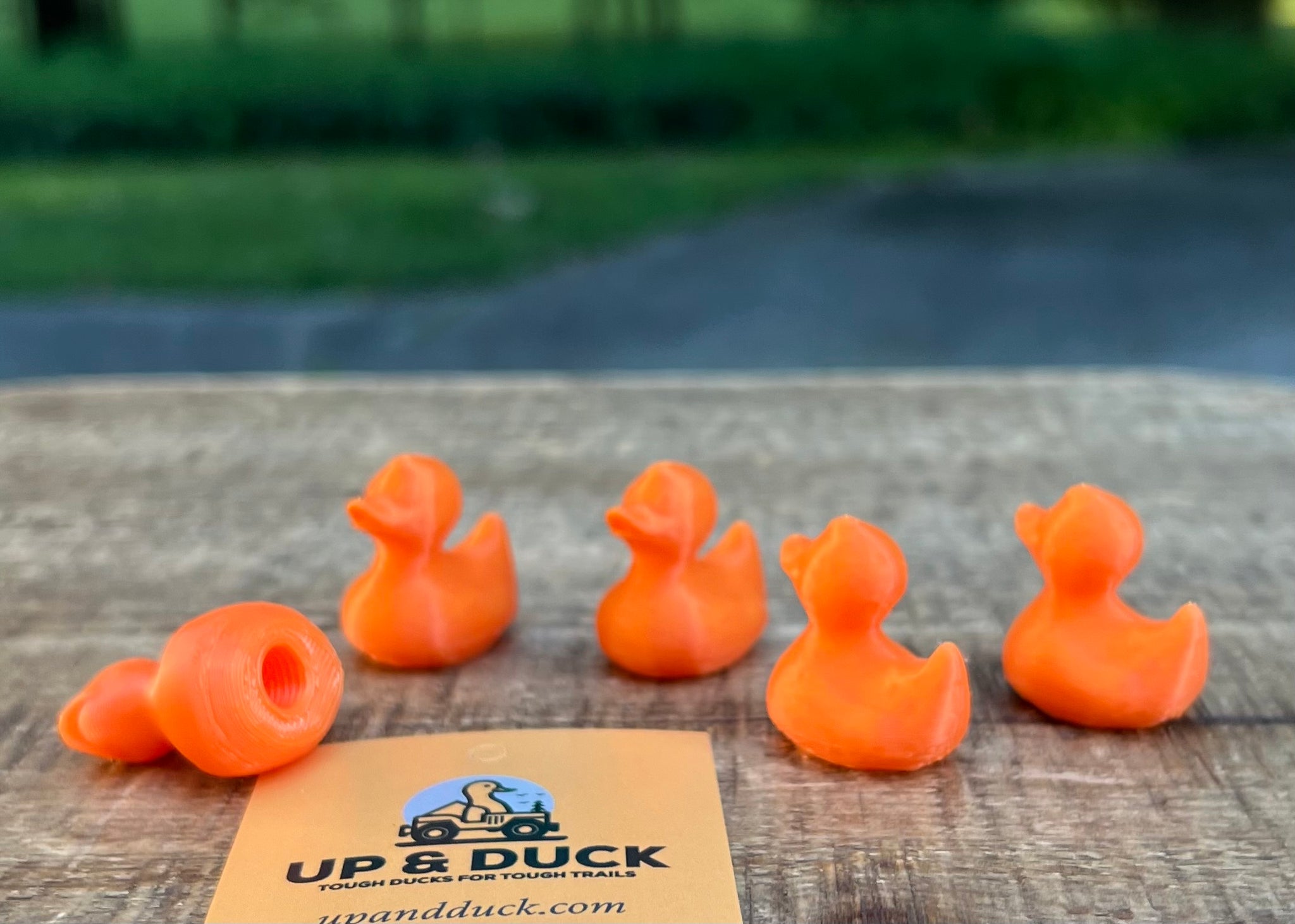4 Pack Up & Duck Valve Stem Caps + BONUS cap for your spare – Up and Duck